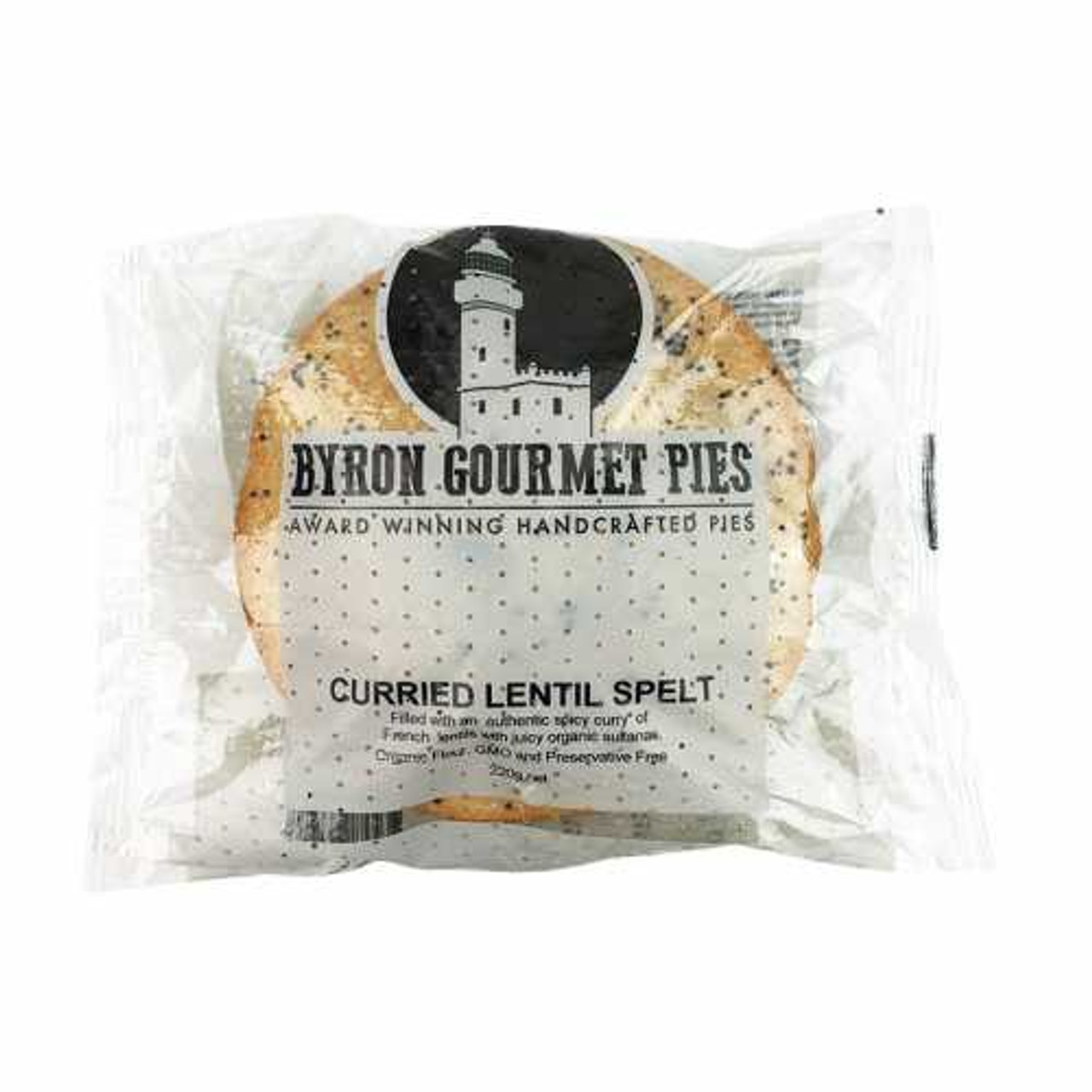 Byron Gourmet organic Curry Lentil Pie - City Wholefood Distributor