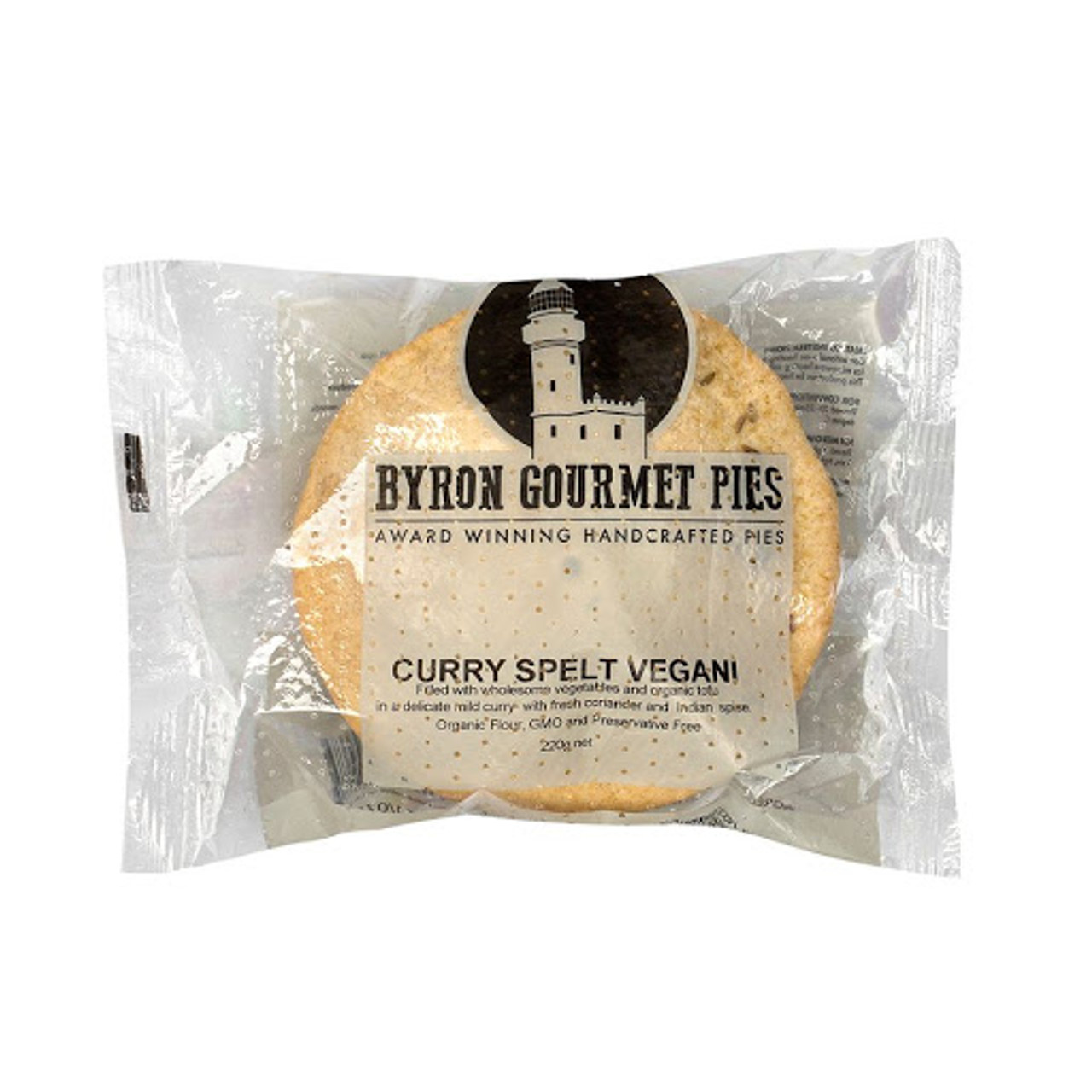 Byron Gourmet Spelt Curry Vegani Pie - City Wholefood Distributor